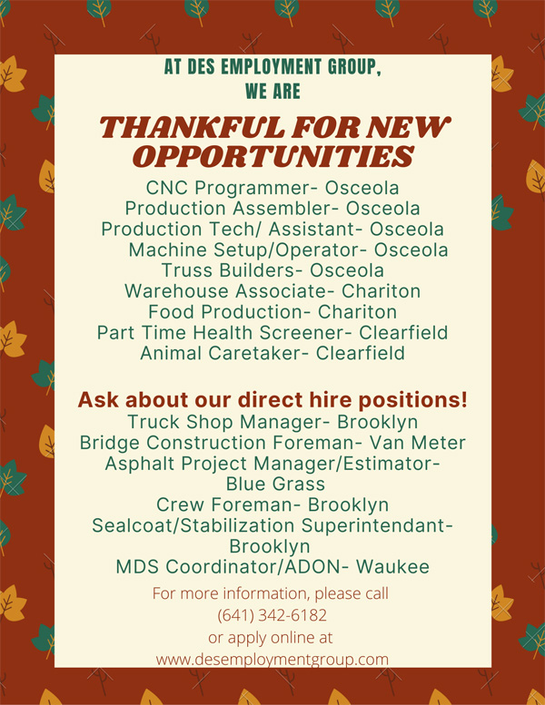 Upcoming Events - DES Employment GroupDES Employment Group